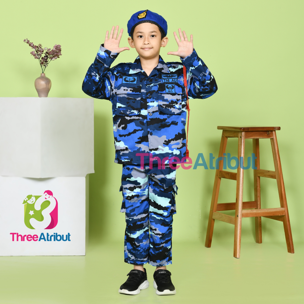 Jual Baju Loreng TNI Angkatan Udara (AURI) Anak Laki Laki Perempuan ...