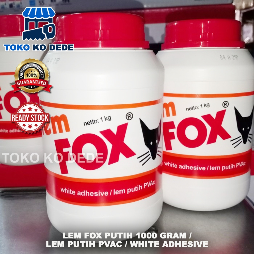 Jual Lem Fox Putih 1000 Gram / Lem Putih / White Adhesive / Lem Kayu ...