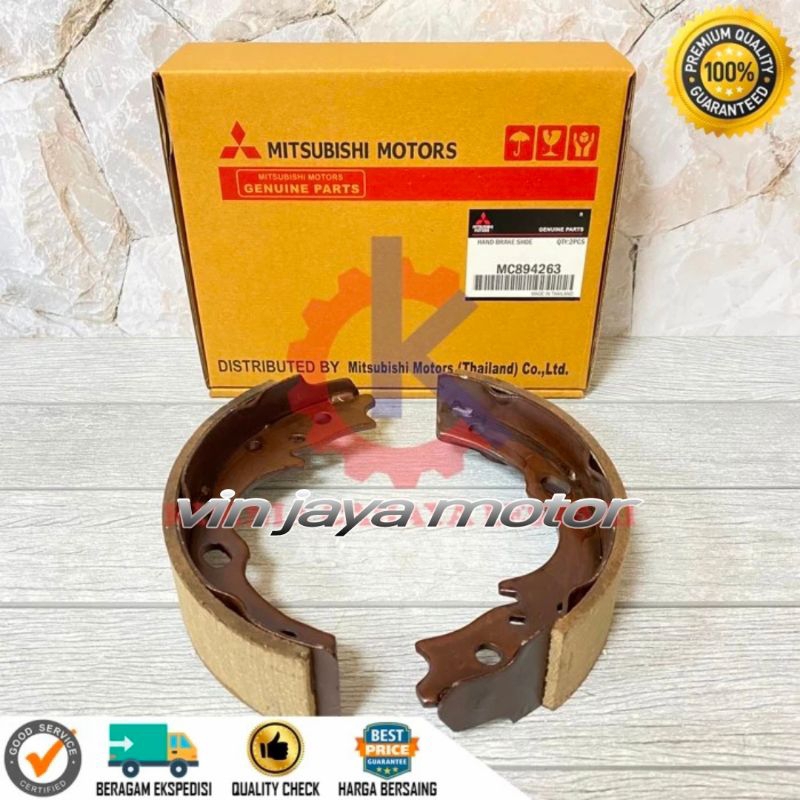 Jual Hand Brake Shoe Kampas Rem Tangan Ps125 Canter Original 1Set ...