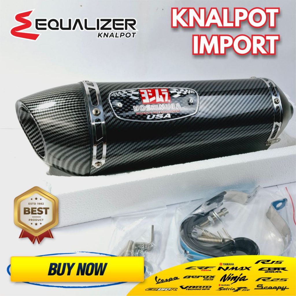 Jual Knalpot Racing IMPORT Yoshimura R77 Carbon, Yoshimura R77 Silencer Only (Bisa untuk Vario ...