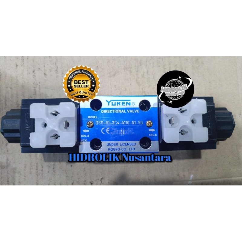 Jual SOLENOID VALVE DSG-01-3C4-A110-N1-50 YUKEN /SOLENOID VALVE DOUBLE | Shopee Indonesia