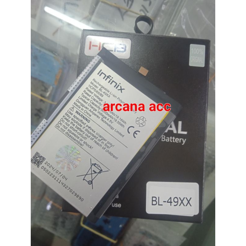 Jual battery batre baterai Infinix GT 20 PRO X6871 BL-49XX BL49XX ...