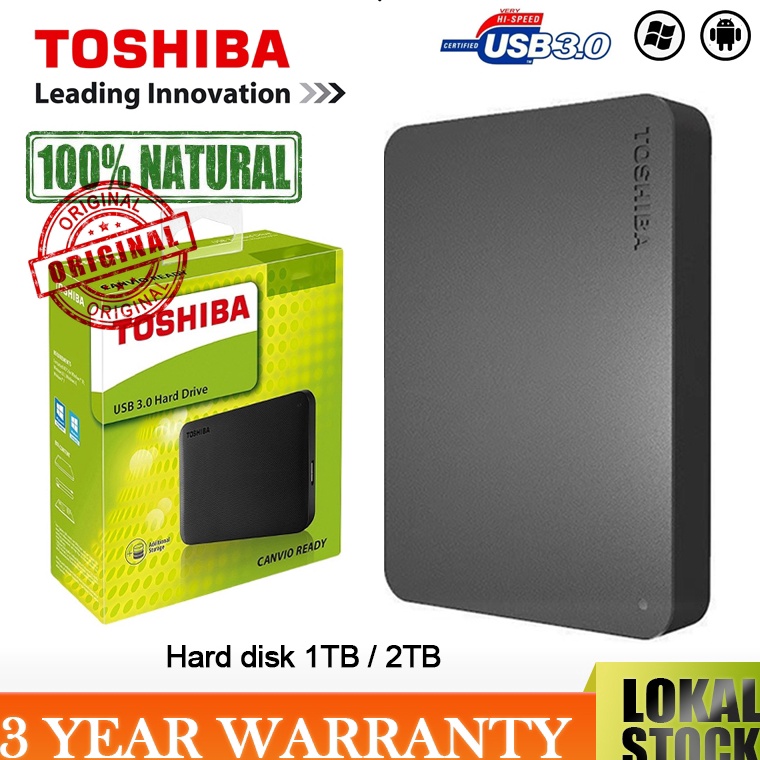 Jual Harga Promo hardisk eksternal ORIGINAL Toshiba 1tb 2tb hard disk ...