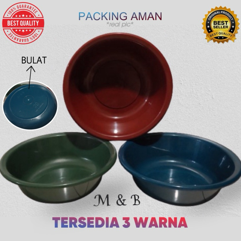 Jual Baskom M&B 20” / Baskom Bulat Plastik Serbaguna Ukuran Sedang (D ...