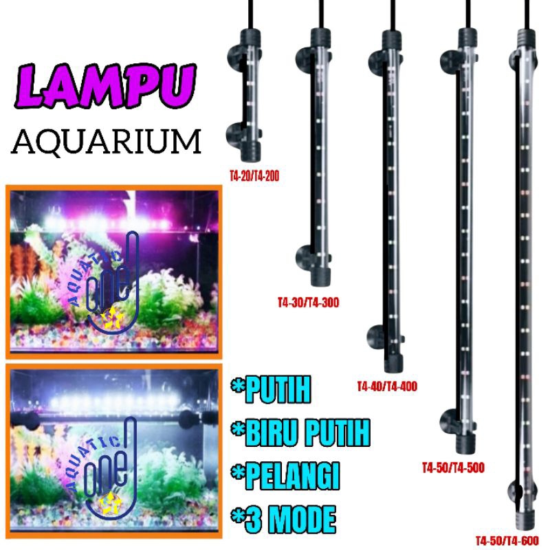 Jual LAMPU CELUP ALL MERK type T4 200 300 400 500 600 untuk tank 20cm 30cm 40cm 50cm 60cm 20 30 ...