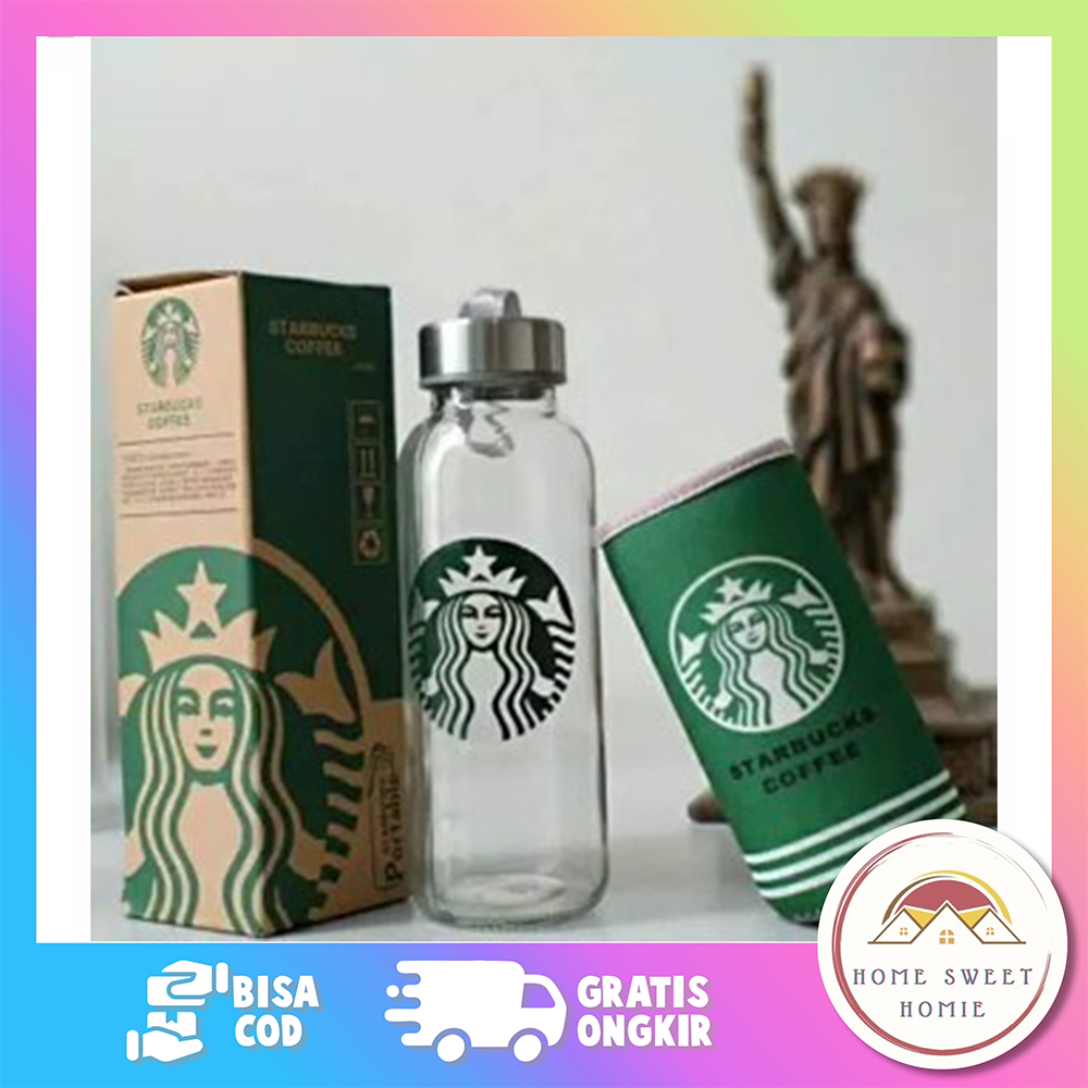 Jual Botol Minum Motif Starbucks Botol Kaca Starbucks Tumbler Gambar ...