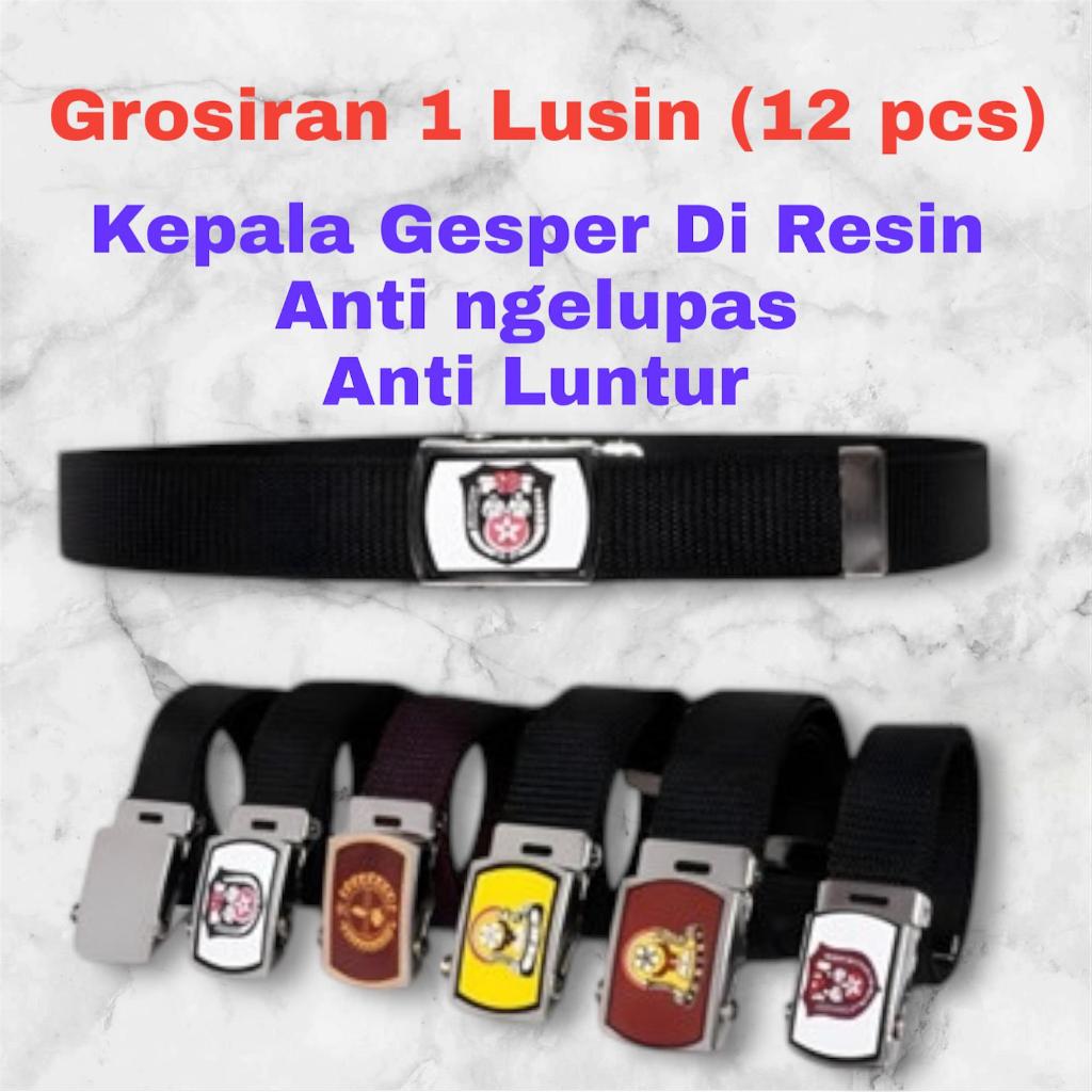 Jual Grosir 12 pcs Sabuk Sekolah Gesper sekolahDi Resin Anti Ngelotok ...