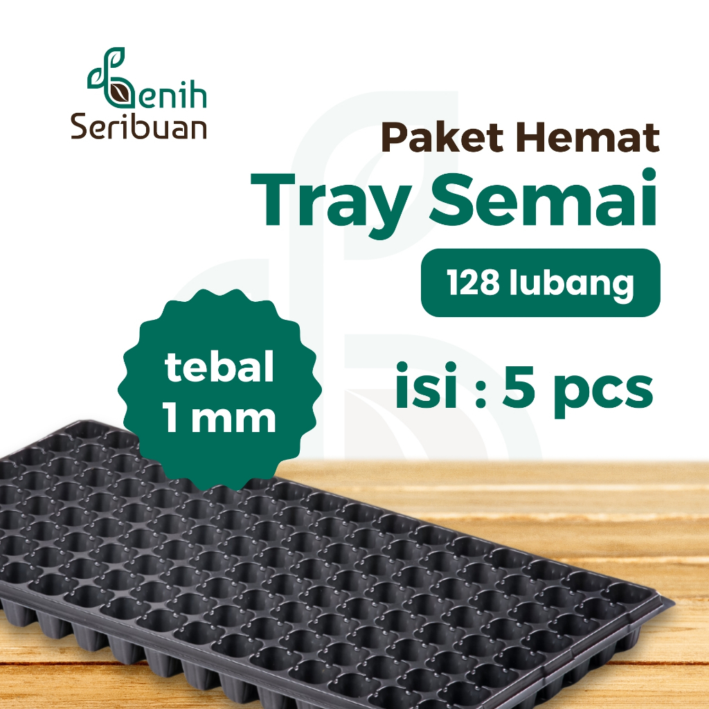 Jual Benih Seribuan - Paket Tray Semai 5 pc Pot Tray Tebal 1 MM Lubang ...