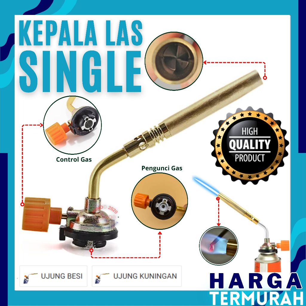 Jual KEPALA LAS SINGLE | GAS LASS TORCH ALAT BAKAR MAKANAN / DAGING ...