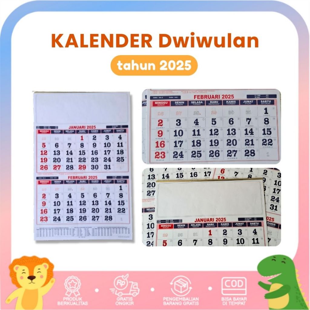 Jual Kalender Dwiwulan Tahun 2025 | Shopee Indonesia