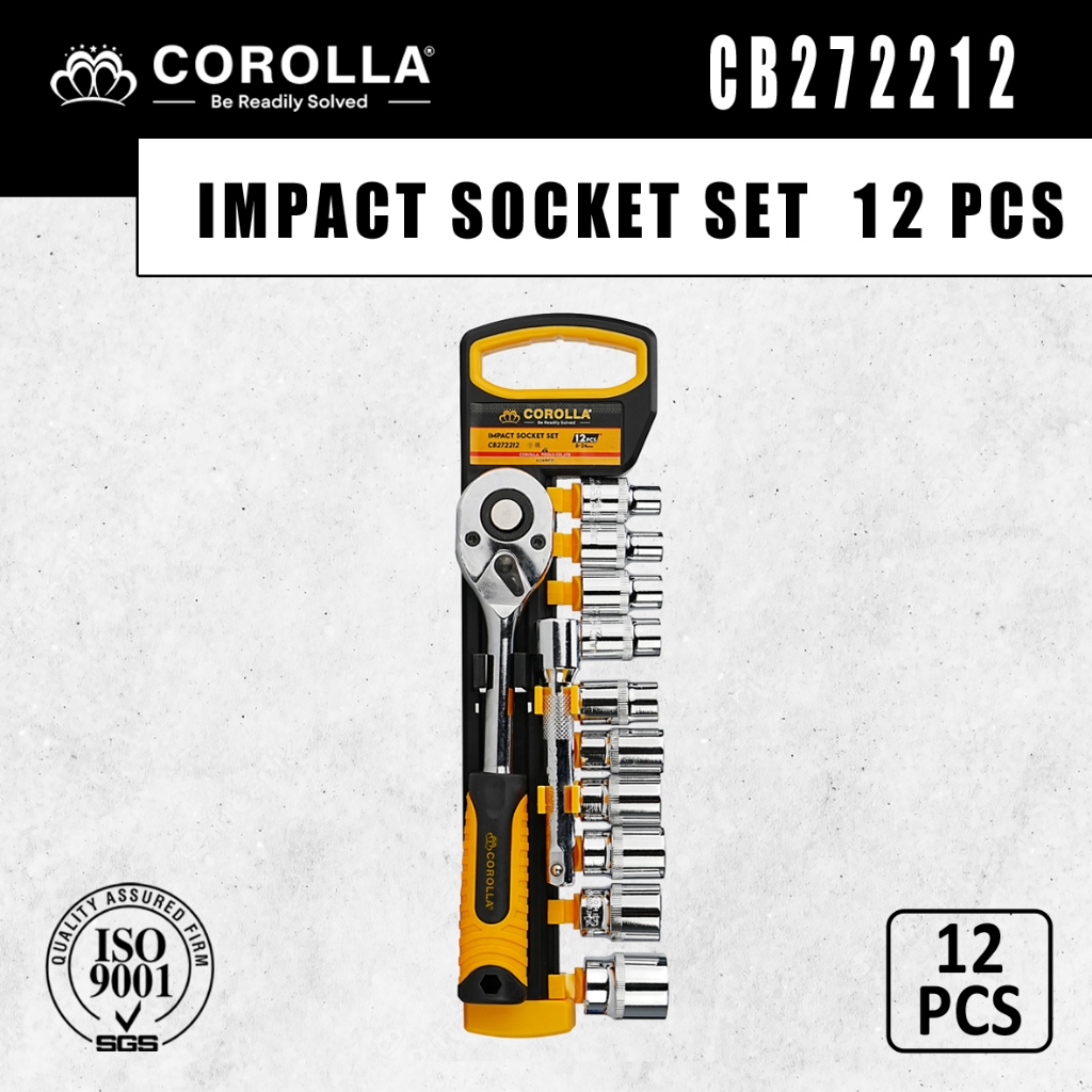 Jual Corolla Mata Socket Impact Kunci Socket 12Pcs / Kunci Shock Impact ...