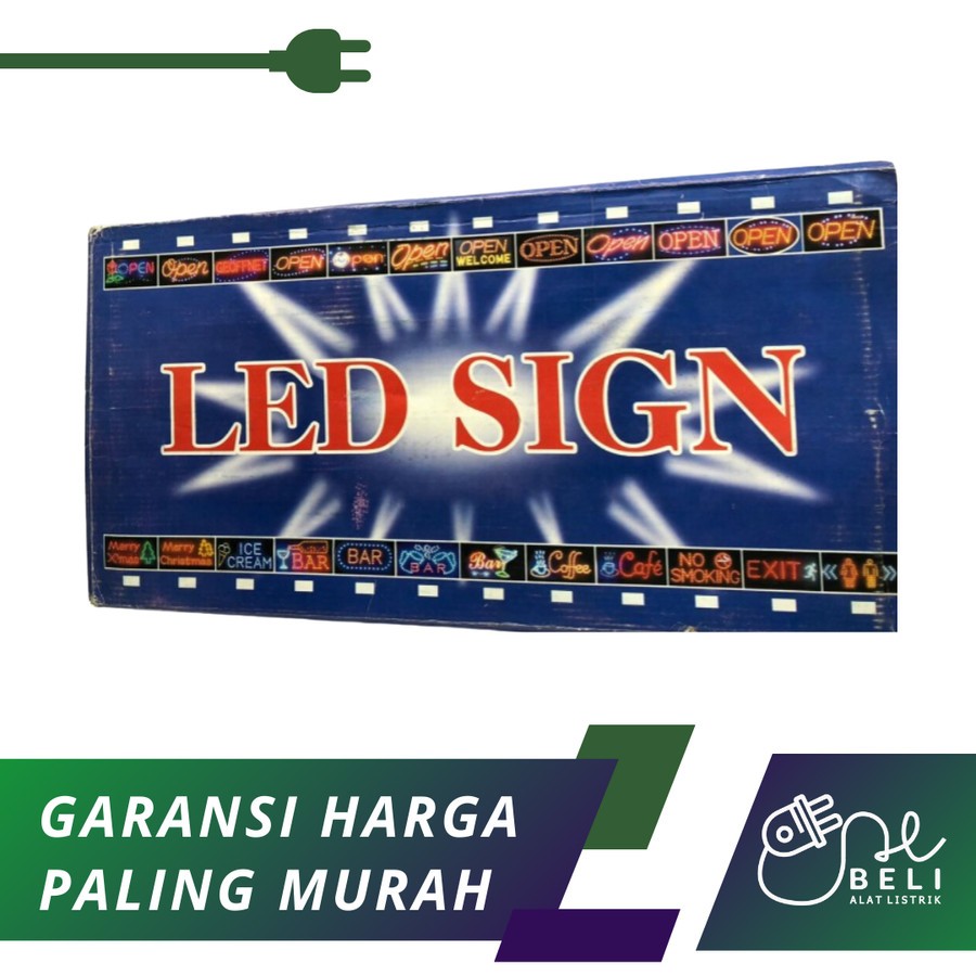Jual Lampu Tanda LED SIGN OPEN/EXIT | Shopee Indonesia