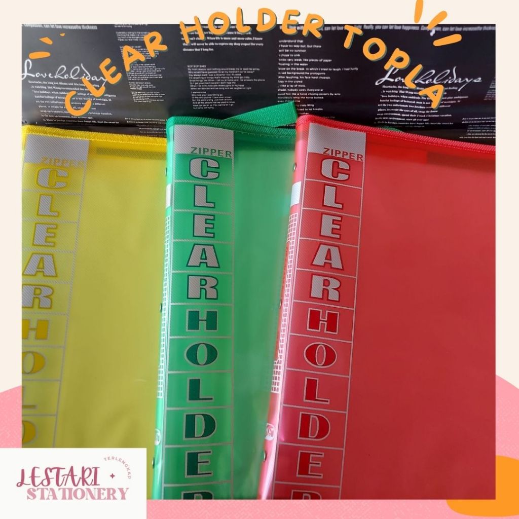 Jual Map Dokumen Zipper Topla isi 20 | Clear Holder Topla isi 20 ...