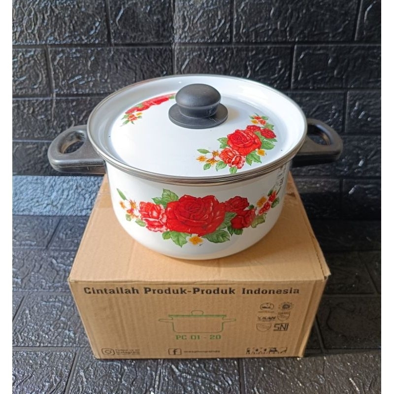 Jual STOCK POT MASPION / PANCI TUTUP KEMBANG UKURAN 20CM | Shopee Indonesia