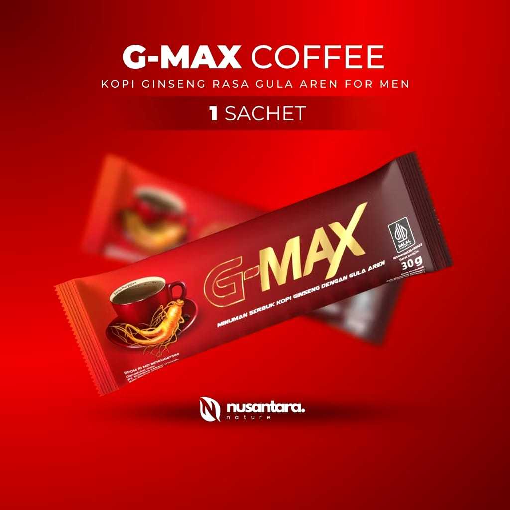 Jual Kopi G Max Original - Minuman Kopi Gingseng Stamina Coffee Kuat BPOM Tahan Lama Pria HALAL ...