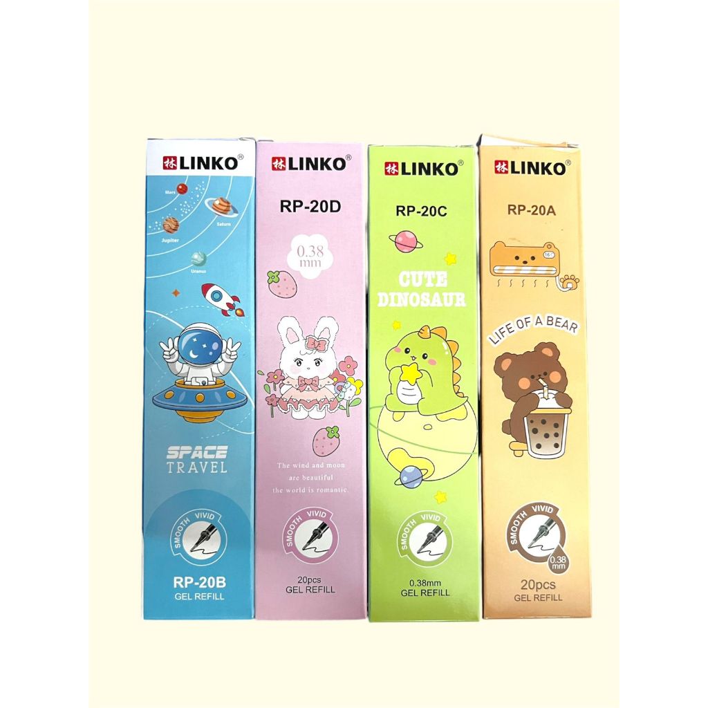 Jual LINKO ISI PULPEN GEL / REFILL GEL PEN FANCY LUCU [ 20 PCS ...