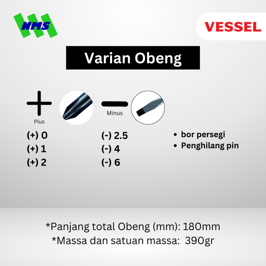 Jual Obeng Serbaguna VESSEL TD-800 Screwdriver Set Famidora 8 Pcs ...