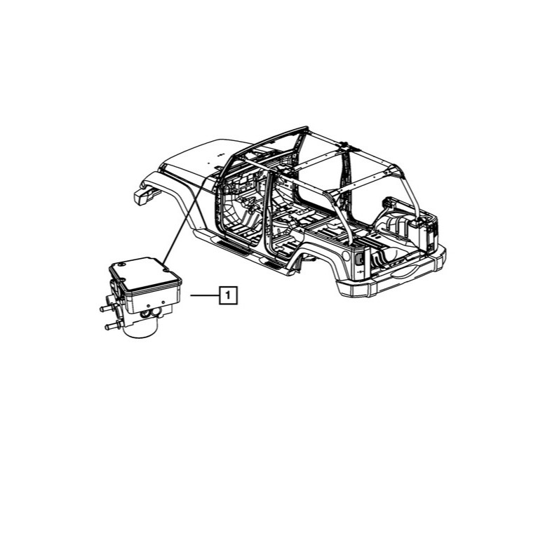 Jual Modul ABS Control Module Mopar Untuk Mobil Jeep JK Wrangler ...
