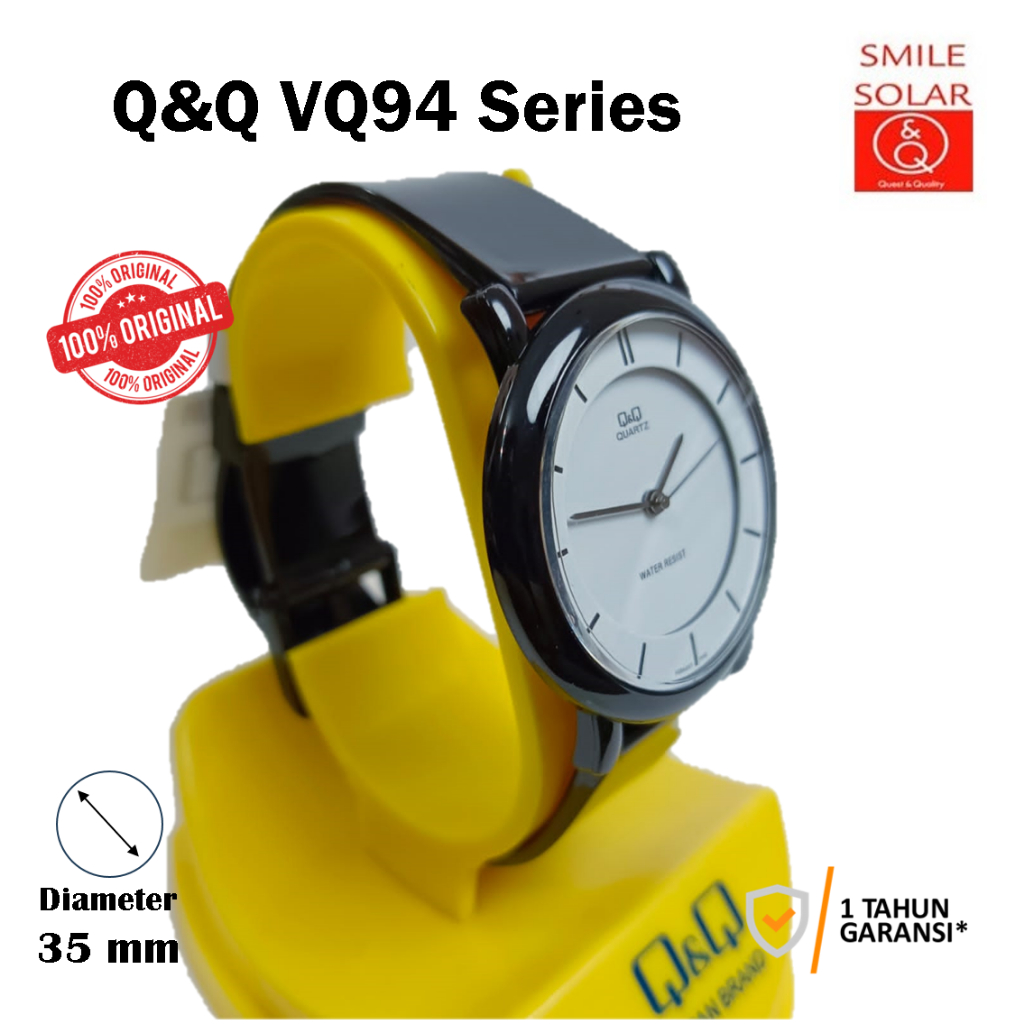 Jual Jam Tangan Wanita Classic Casual Rubber Analog Original Q&Q QNQ QQ VQ94 Series | Shopee ...
