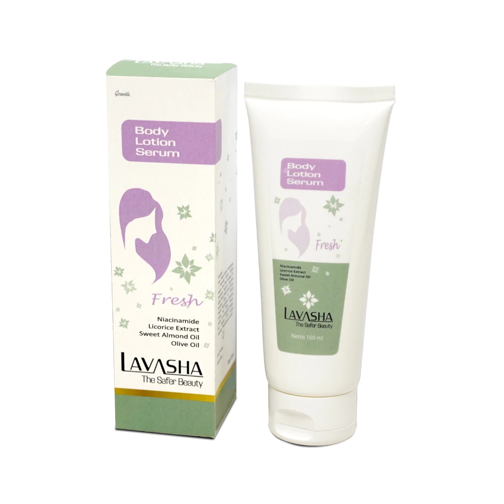 Jual Lavasha Brightening Body Lotion Serum 100 mL - Pelembap Pencerah ...
