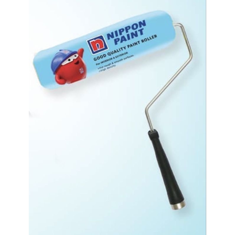 Jual Kuas rol nippon paint basic, kuas rol biru 9 inch, kuas rol nippon ...