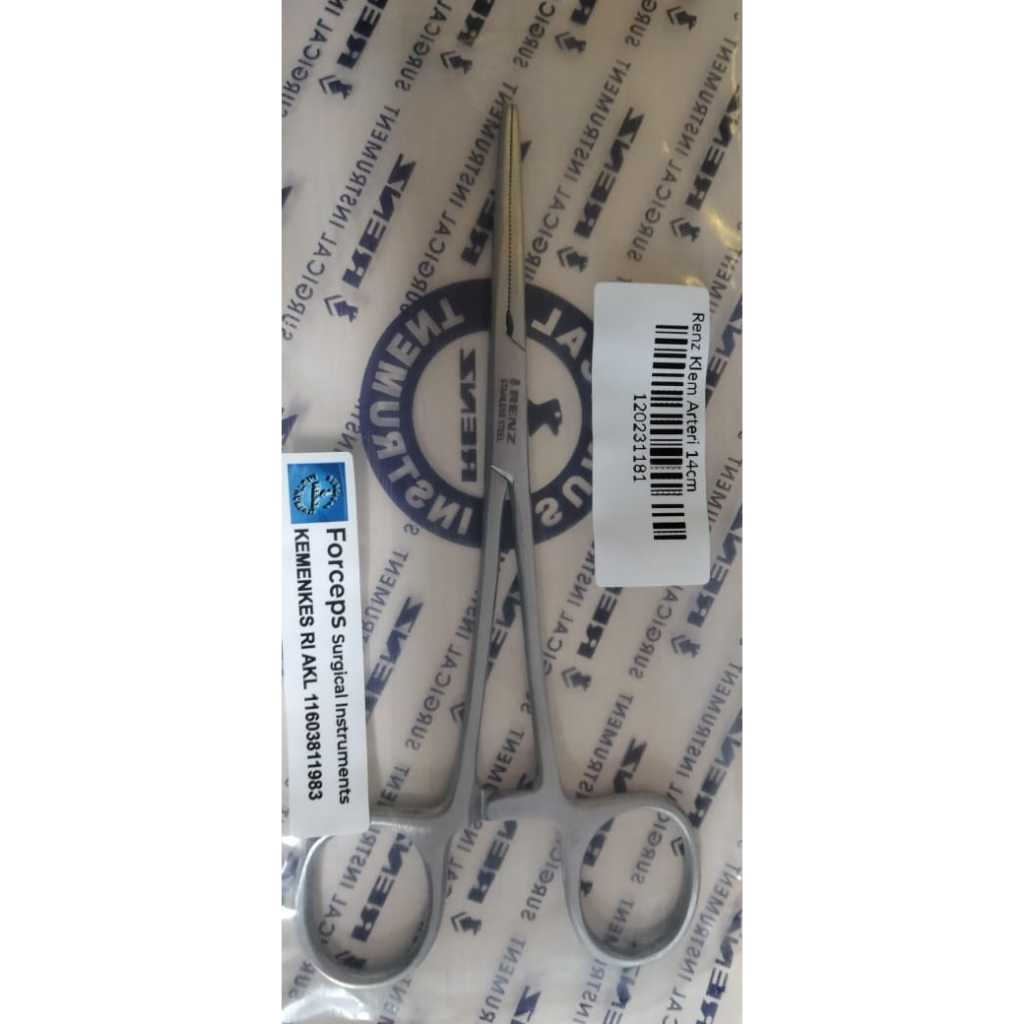 Jual RENZ Klem Arteri 14 cm / Klem Pean Renz Lurus / Instrument ...