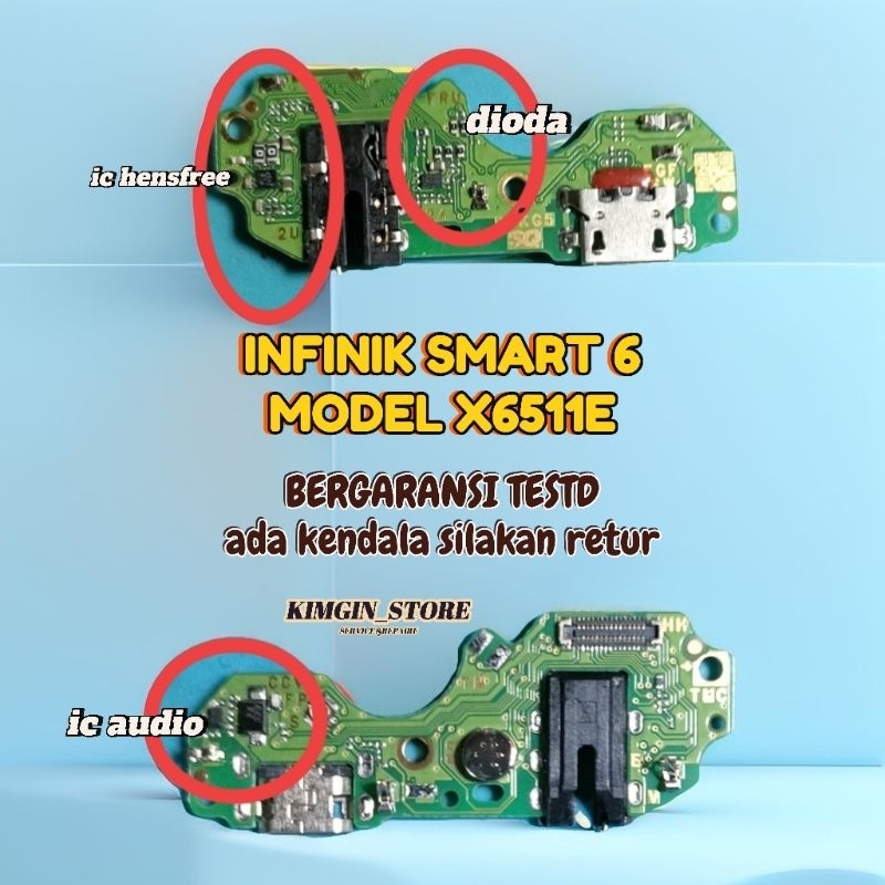Jual Konektor Cas Papan Pcb Konektor Cas Infinik Smart 6 Model X6511E | Shopee Indonesia