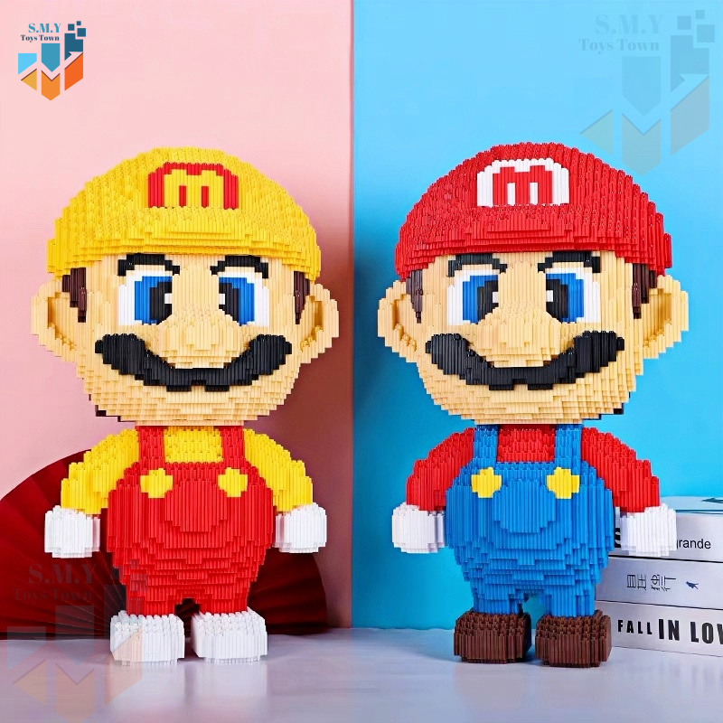 Jual SMY Toystown Nano Block Super Mario Bros Big 3D Mainan Balok Susun ...