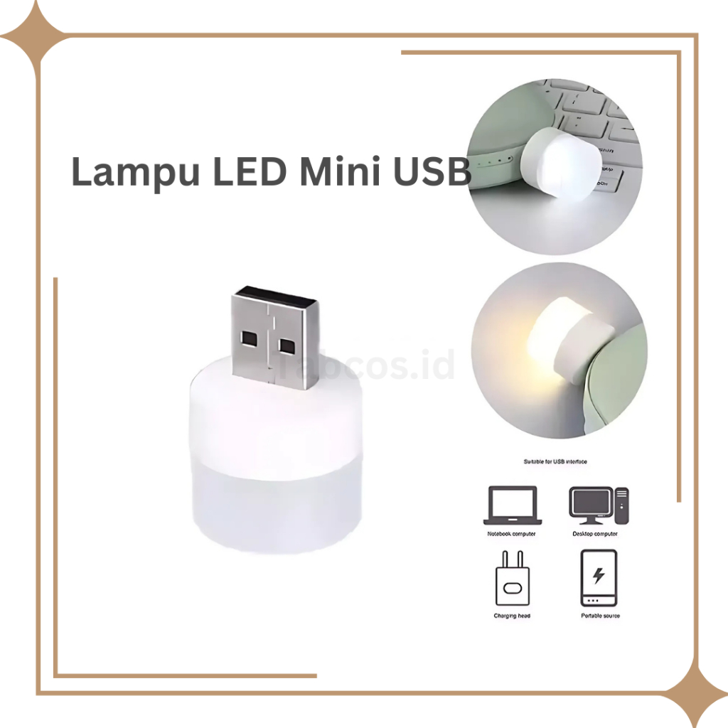 Jual Lampu Belajar Lampu LED Mini USB Portable Lampu Tidur Night Light ...