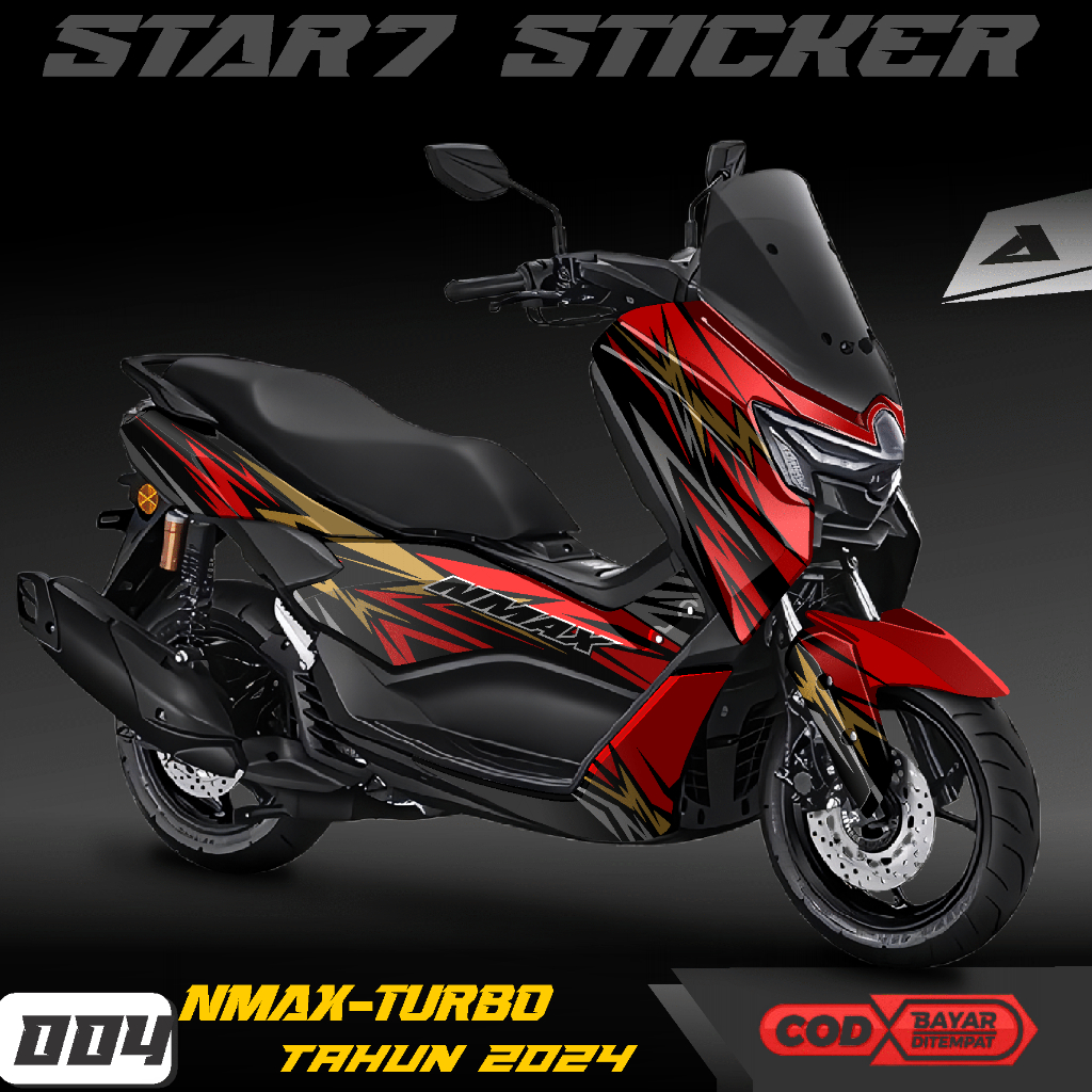 Jual Decal Sticker Yamaha NMAX TURBO - NEW 2024 Full Body -Desain ...