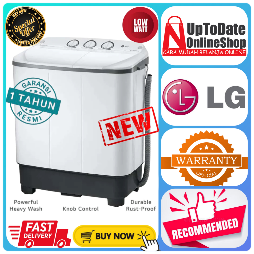 Jual MESIN CUCI LG P700NONP P7000N 2 TABUNG 7KG TWIN TUB LG SUPER LOW ...