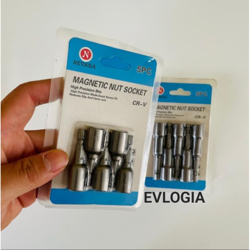 Jual Mata Bor Roofing/Magnet Magnetic Nut Socket/ Mata Rufing 8mmx65mm ...
