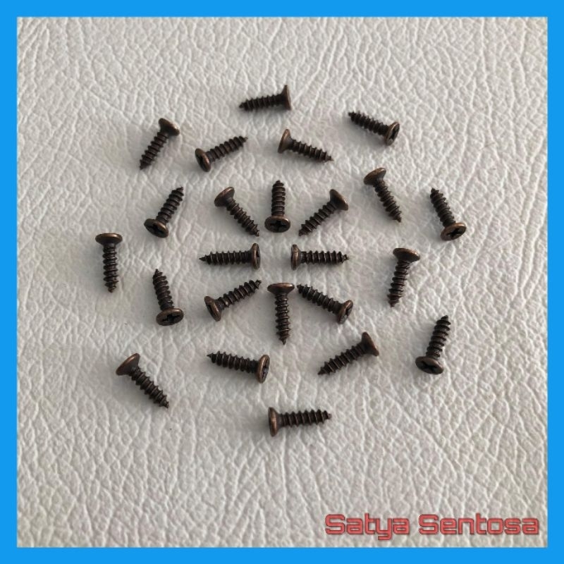 Jual Sekrup / Skrup Kecil Cokelat 4.5x10 mm (100 pcs) | Shopee Indonesia