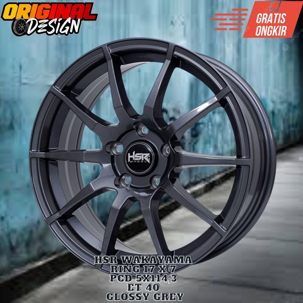 Jual Velg mobil ring 17 HSR WAKAYAMA R17 Untuk RUSH , TERIOS , CAMRY , INNOVA | Shopee Indonesia