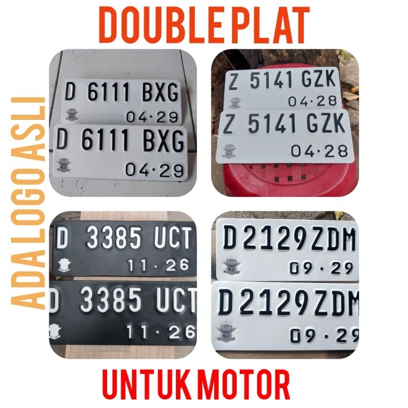 Jual variasi plat nomor motor lipat baut tanam motor termurah | Shopee ...