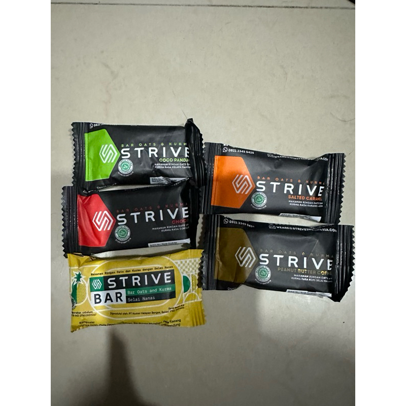 Jual Strive Bar exp 28 08 2025 tersedia 3 rasa hrg per pcs | Shopee ...