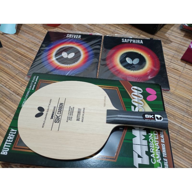 Jual PAKET BATS TENIS MEJA BUTTERFLY SK CARBON PLUS SRIVER ORIGINAL | Shopee Indonesia