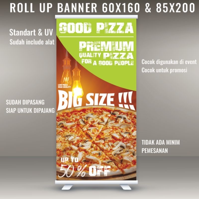 Jual Roll up Banner ukuran 60x160 | Shopee Indonesia