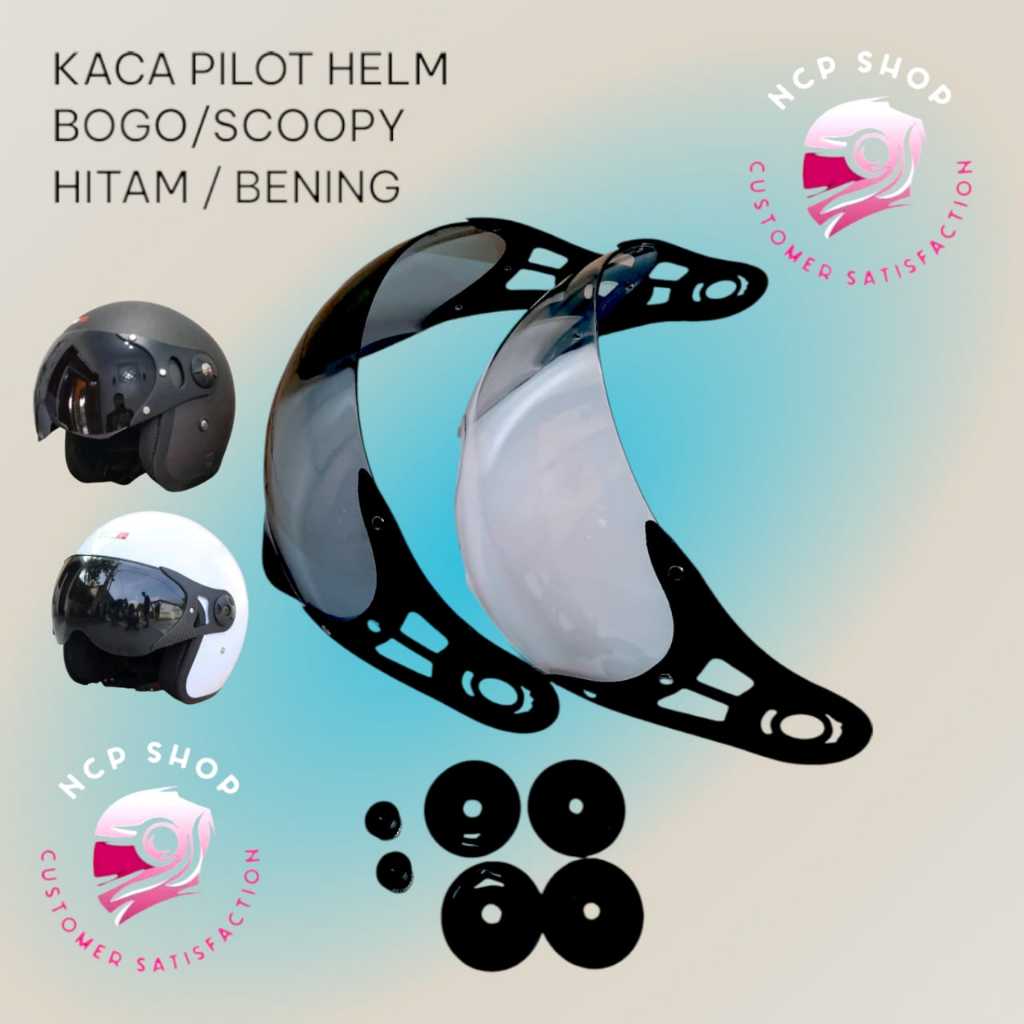 Jual Rajanya Kaca Helm Scoopy + Baut / Kaca Helm Bogo Pilot / Kaca Helm ...