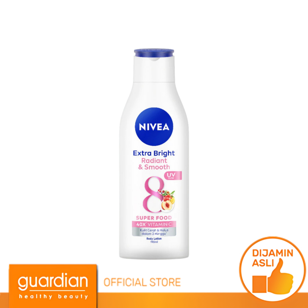 Jual NIVEA Body Lotion Extra Bright Radiant & Smooth UV Filter 190Ml ...
