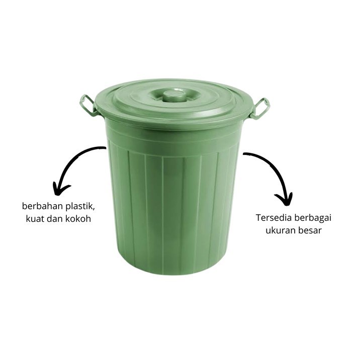 Jual Ember Jumbo Ember Besar Plastik 80 Liter Ember Tutup Ember Merek Happy Ember Tong Air Besar ...