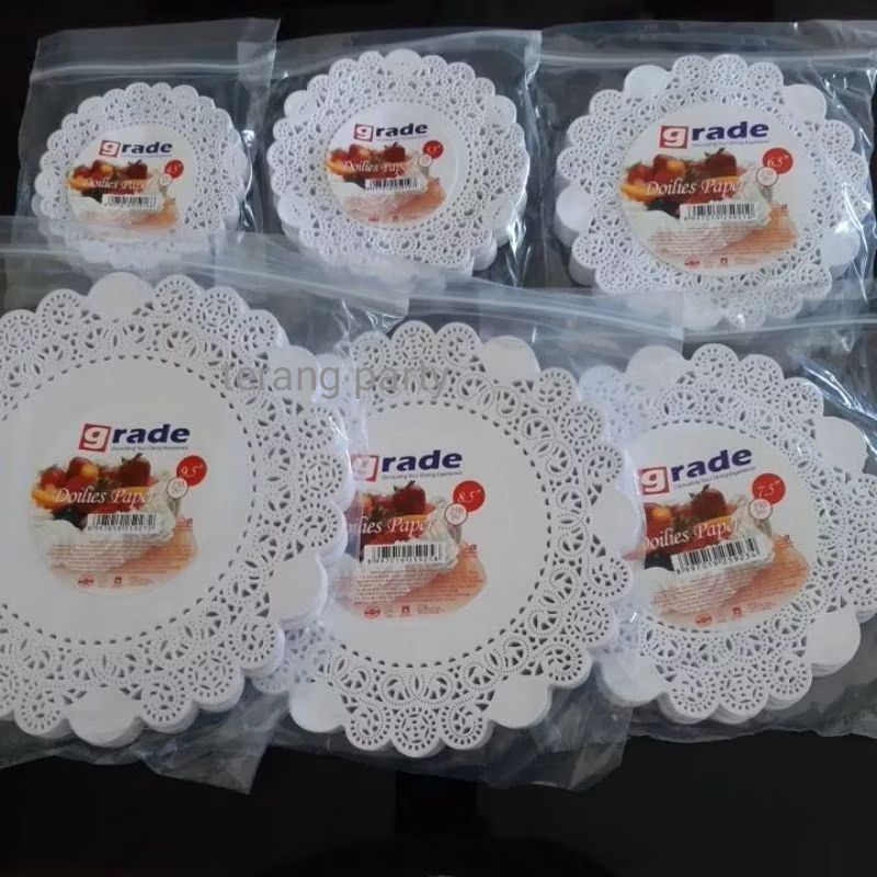 Jual (250pc) Doilies Paper Semua Ukuran/Kertas Renda/Kertas Renda Bulat ...