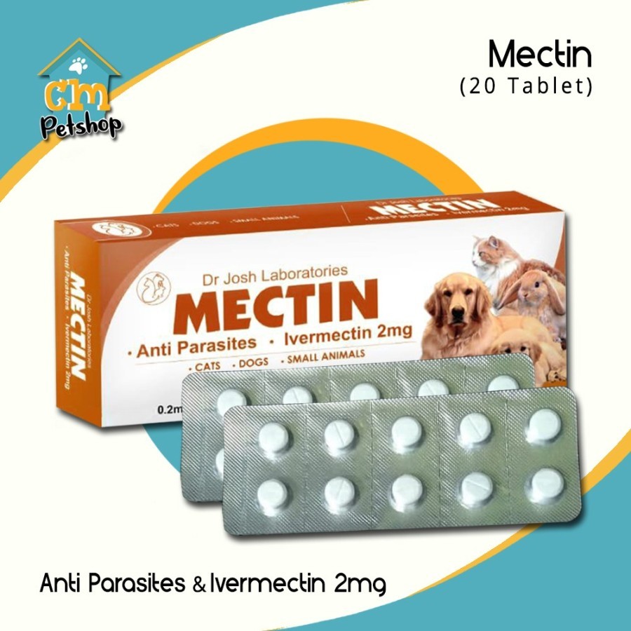 Jual MECTIN Obat Anti Parasit Hewan 1 box isi 20 tablet | Shopee Indonesia