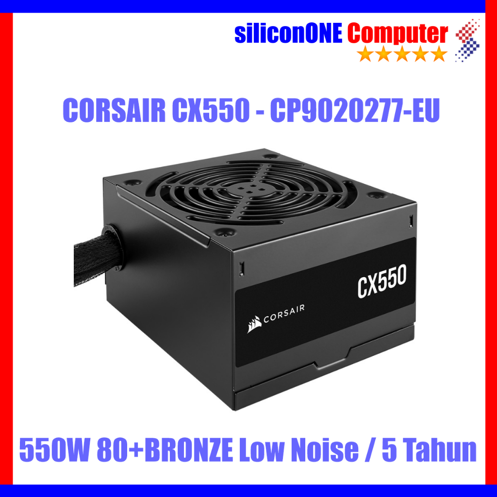 Jual Corsair CX550 Powersupply 80+ Bronze 5Years 120MM Fan 550W ...