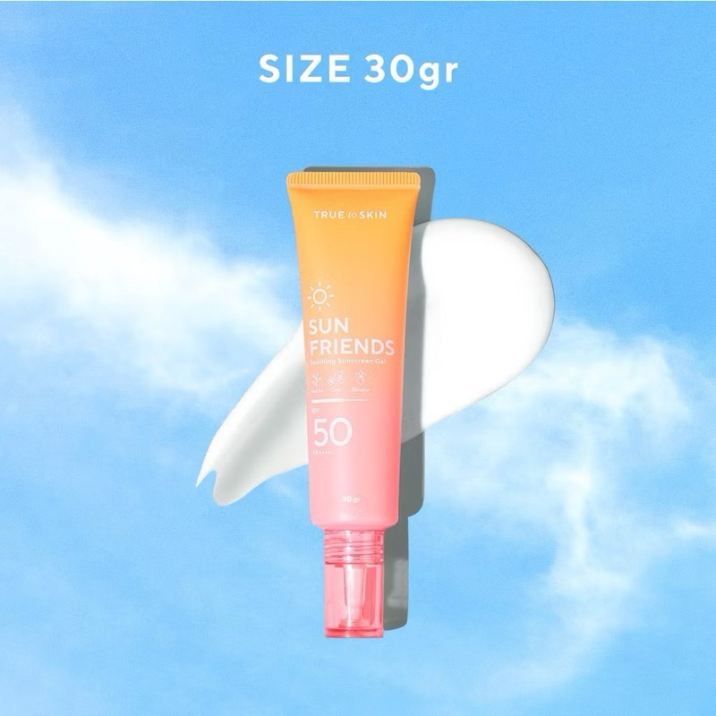 Jual True To Skin Sun Friends Soothing Sunscreen Gel | Sunscreen Gel ...