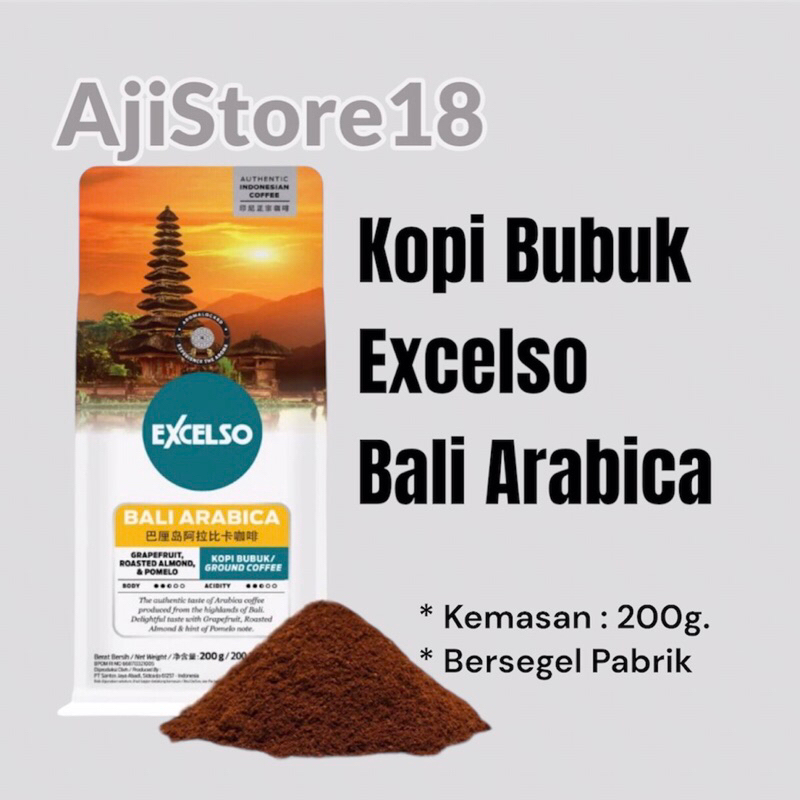 Jual Kopi Bubuk Excelso Arabica Bali 200g | Shopee Indonesia