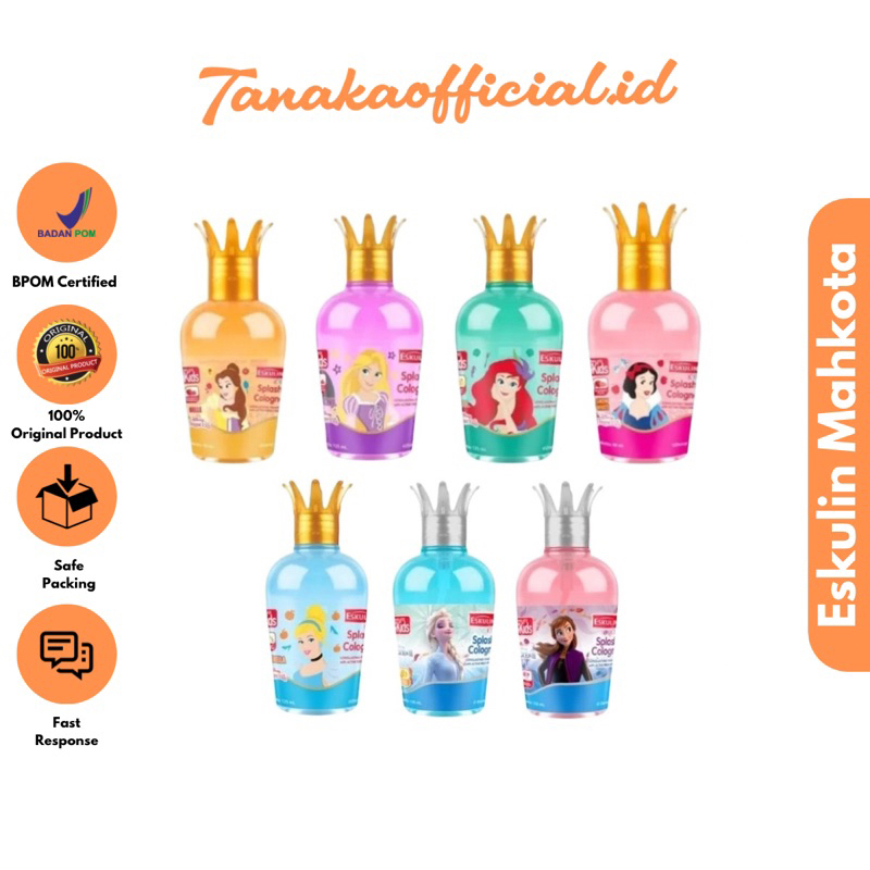 Jual Eskulin Kids Splash Cologne edisi Princess 60 ML & 125 ML Disney ...