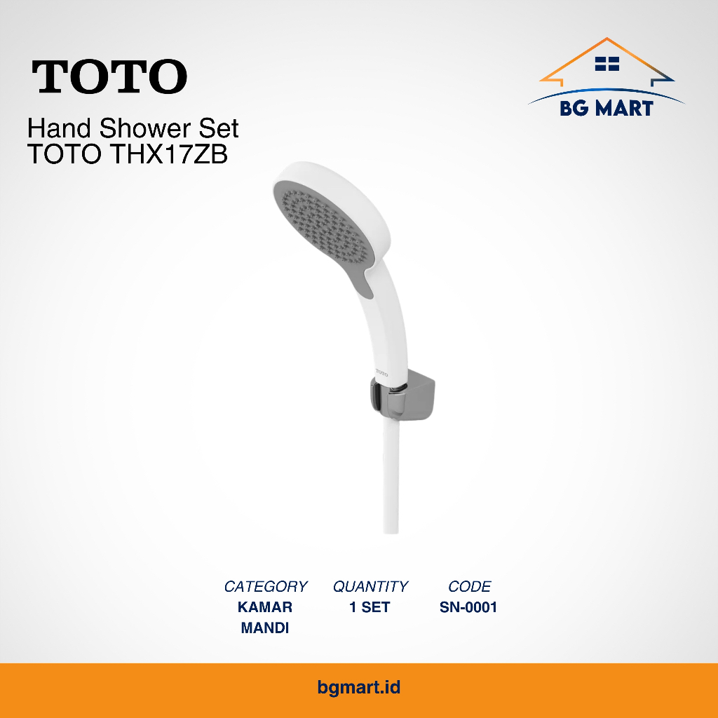 Jual HAND SHOWER TOTO THX17ZB ORIGINAL TOTO THX 17 ZB SHOWER SET HOSE ...