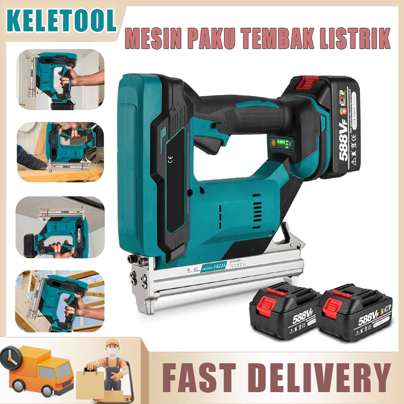 Jual F30 Lithium-Ion Cordless Nailer Gun Heavy Duty Brad Straight ...