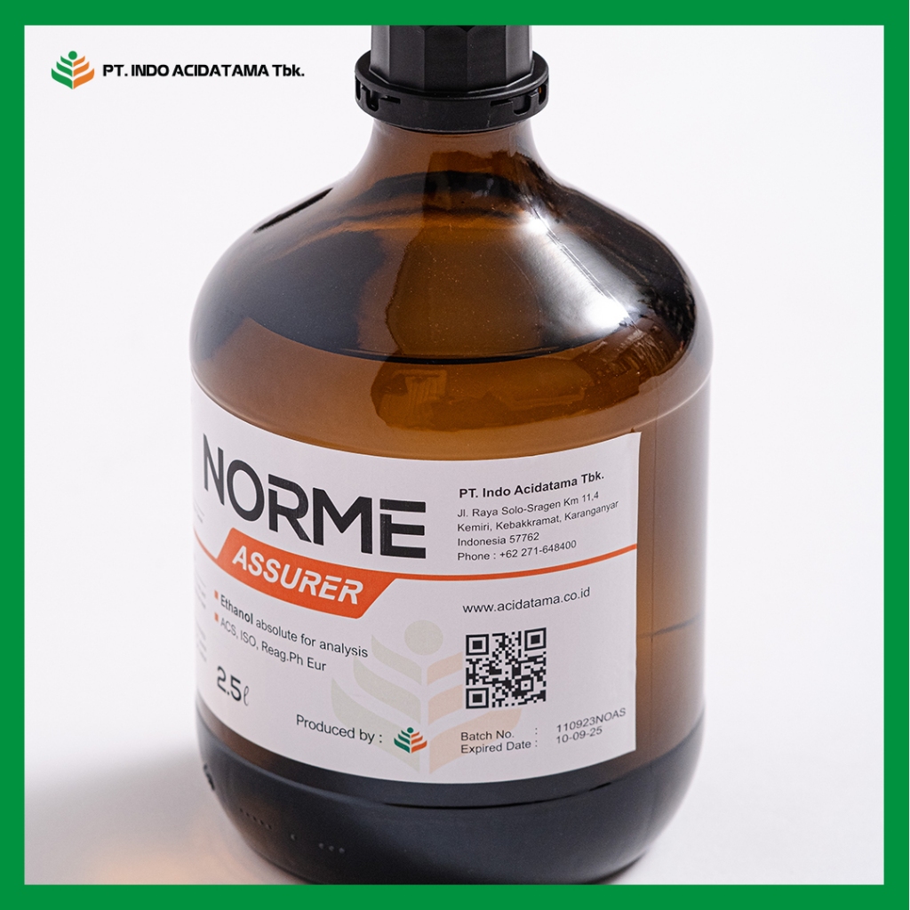 Jual Ethanol Absolute Norme Assurer / Ethanol Pro Analis / Alkohol Absolut 99% / Etanol ...